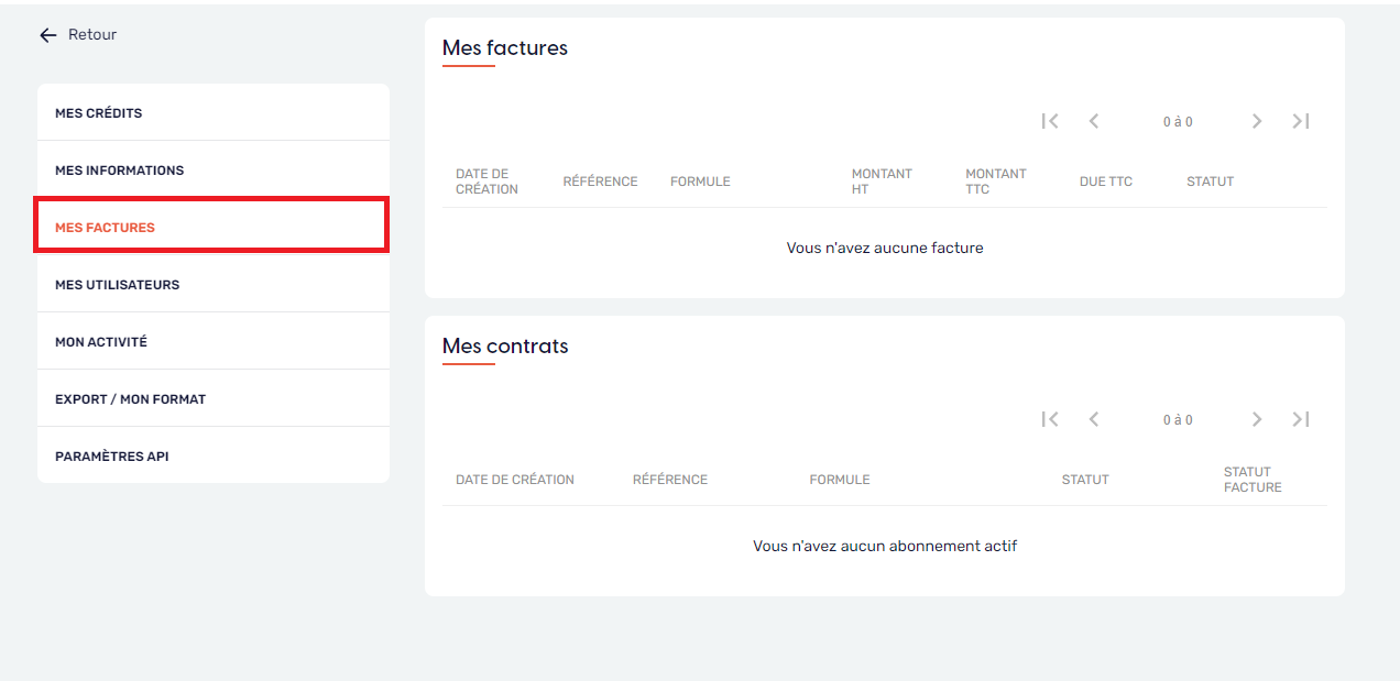 Comment récupérer mes factures